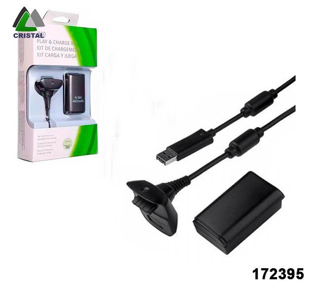 BATERIA PARA CONTROLE XBOX 360 C/CABO BATXB | Big Lar